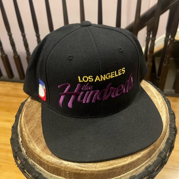The Hundreds | Accessories | La Hundreds Snap Back Black Purlpe Yellow ...